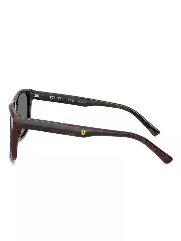 SCUDERIA FERRARI Tortoiseshell Square Sunglasses
