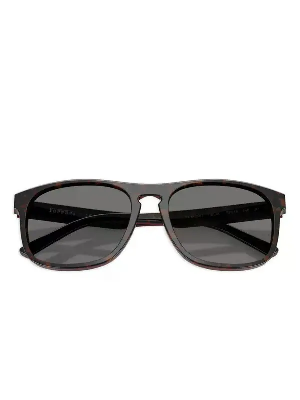 SCUDERIA FERRARI Tortoiseshell Square Sunglasses