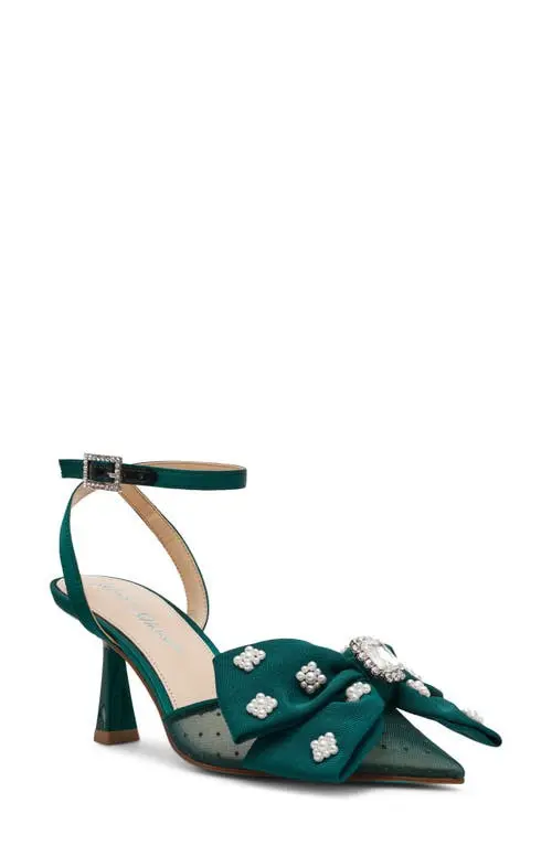 Betsey Johnson Mark Ankle Strap Pumps - Emerald