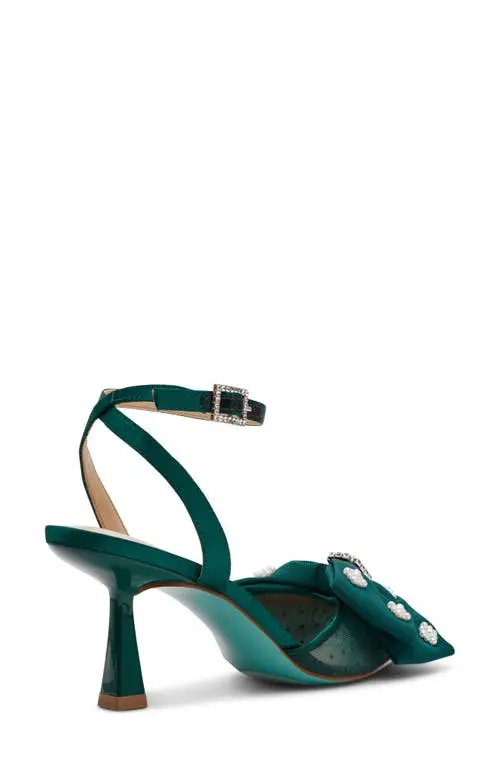 Betsey Johnson Mark Ankle Strap Pumps - Emerald