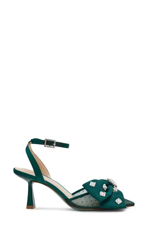 Betsey Johnson Mark Ankle Strap Pumps - Emerald