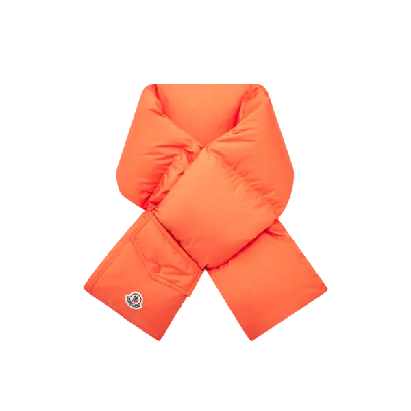 Moncler Down Packable Scarf - Orange