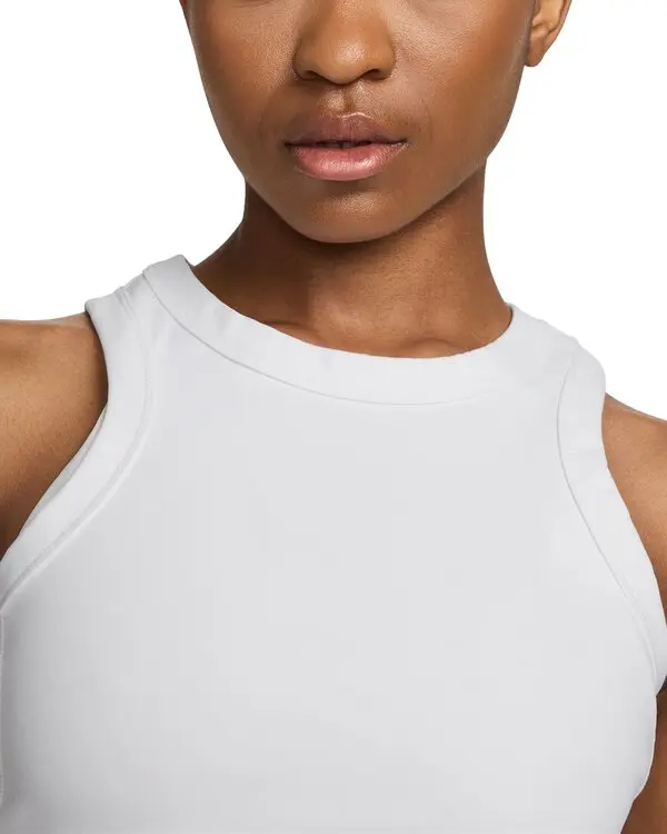 Nike Fitted Racerback Crop Tank - White