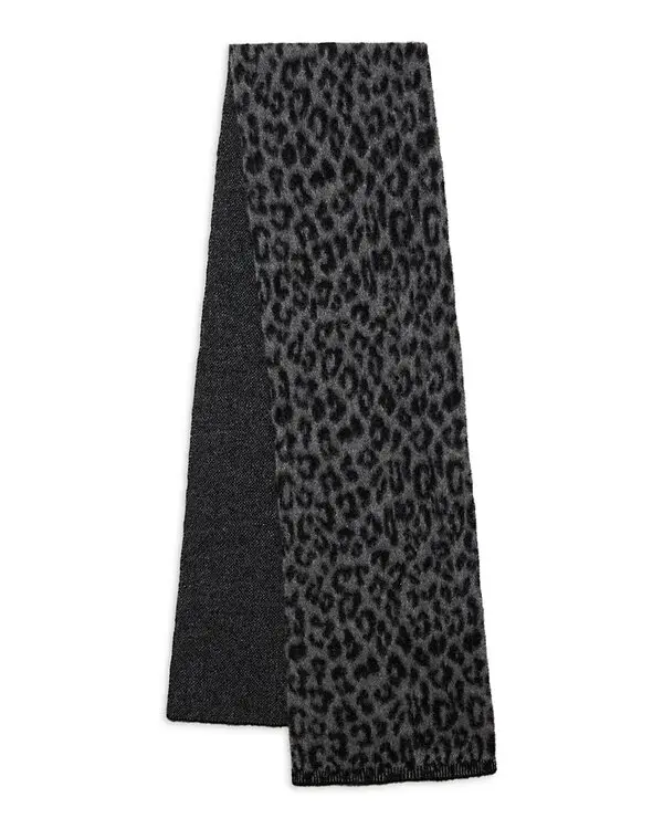 ANINE BING Hannah Print Scarf - Leopard