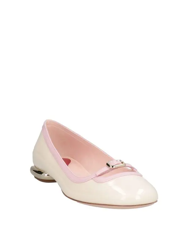 ROGER VIVIER Ballet Flats Leather - White