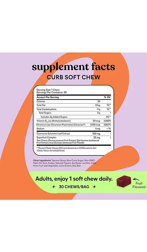 LEMME Curb, Glucose & Cravings Support Soft Chews