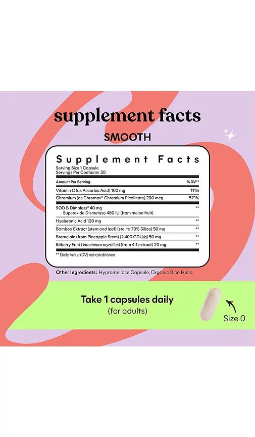 LEMME Smooth, Cellulite Support & Skin Smoothing Capsules