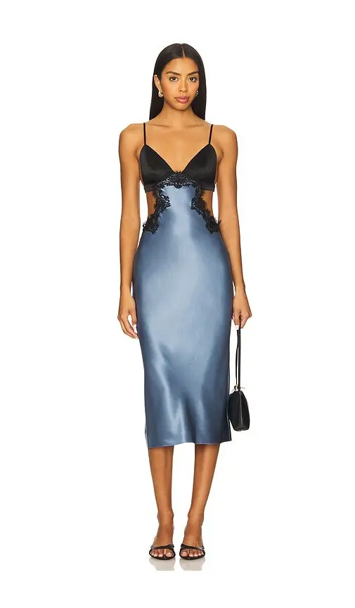 blue haze dress Alina Modest Embellished Sequin Maxi Dress main image 1