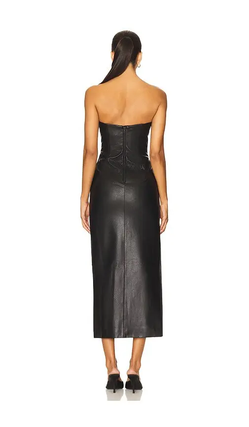 Bardot Eleni Faux Leather Midi Dress