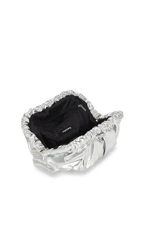 OLGA BERG Betty Metallic Clutch - Silver