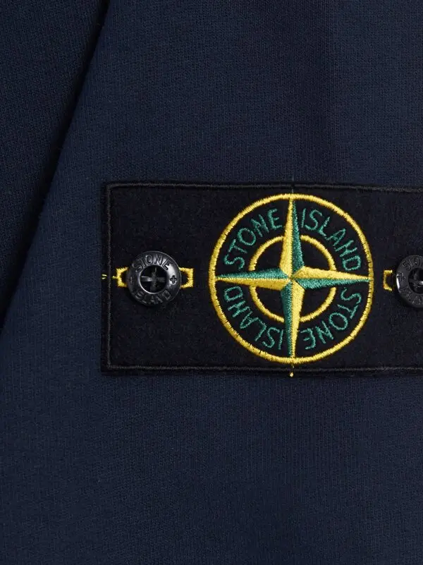 Stone Island Organic Cotton Hooded Sweatshirt