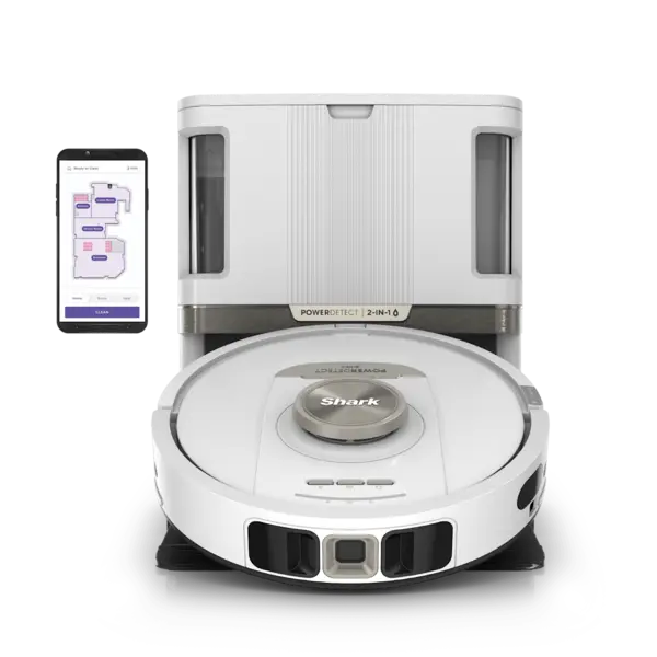 SHARK Powerdetect 2-in-1 Robot Vacuum And Mop With Nevertouch Pro Base - White