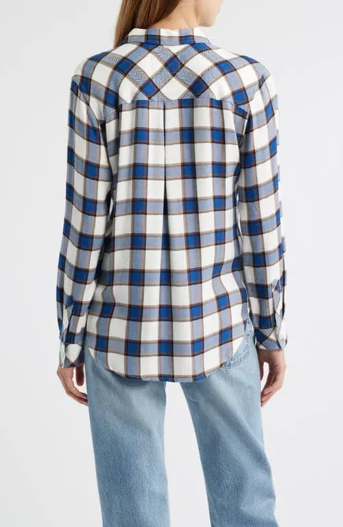 Rails Hunter Plaid Button-up Shirt - Golden Cobalt