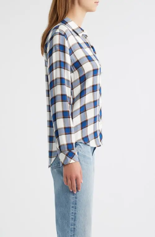 Rails Hunter Plaid Button-up Shirt - Golden Cobalt