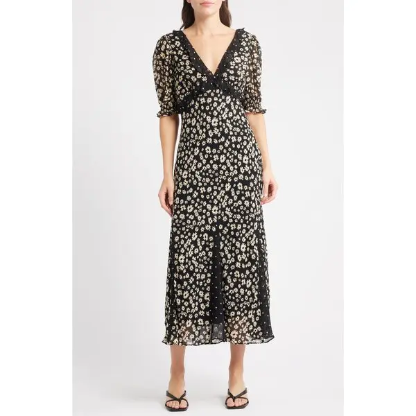 Rails Annmarie Floral Maxi Dress - Daisy Dot Combo