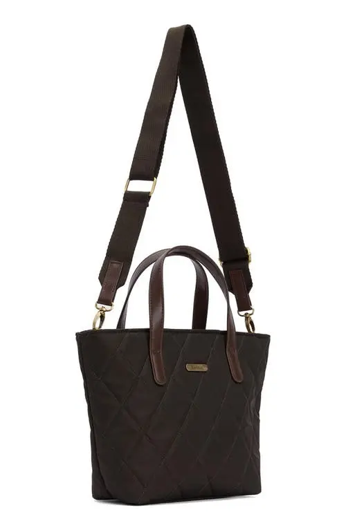 Barbour Mini Quilted Nylon Tote