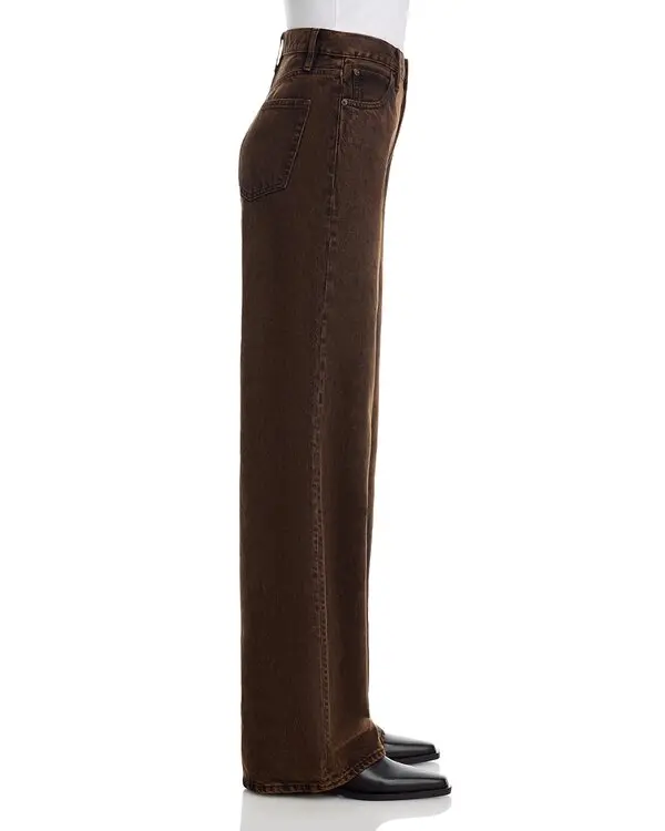 FRAME The Collegiate High-rise Wide-leg Jeans - Night Moth