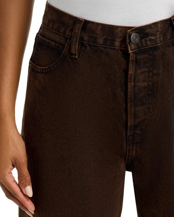 FRAME The Collegiate High-rise Wide-leg Jeans - Night Moth