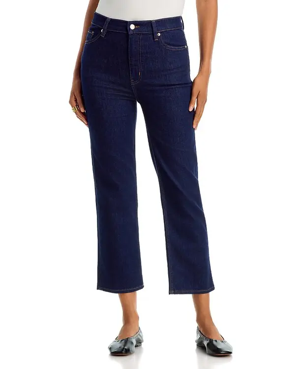 FRAME Pixie Le Sleek High Rise Straight Leg Jeans - Rinse