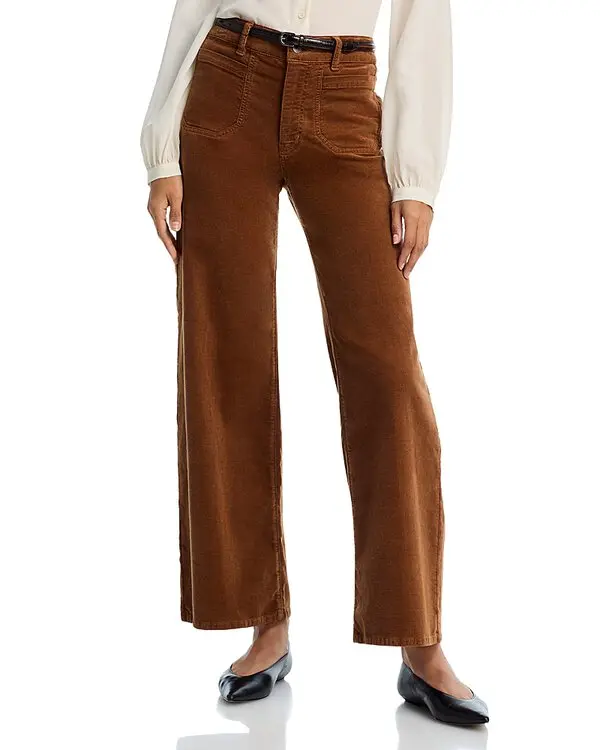FRAME Le Slim Palazzo Mode Corduroy Jeans - Maple Brow