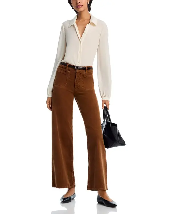 FRAME Le Slim Palazzo Mode Corduroy Jeans - Maple Brow