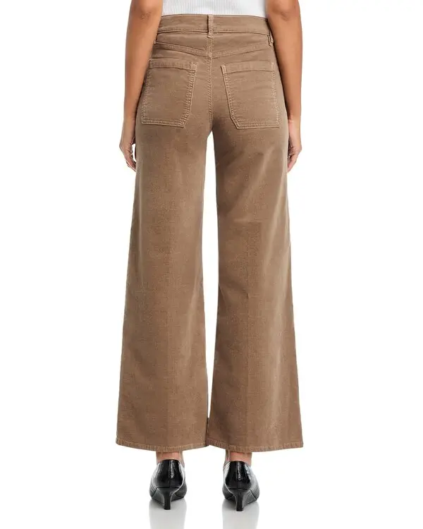 FRAME Le Slim Palazzo Mode High Rise Corduroy Jeans - Soft Taupe