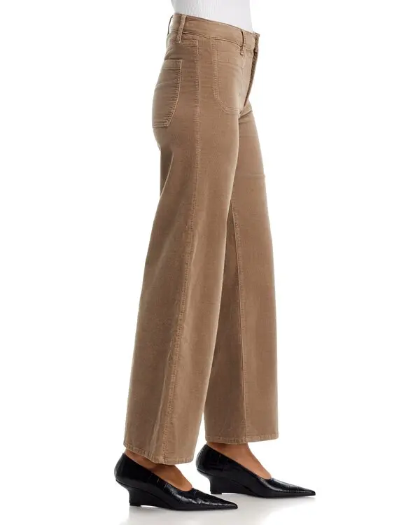FRAME Le Slim Palazzo Mode High Rise Corduroy Jeans - Soft Taupe