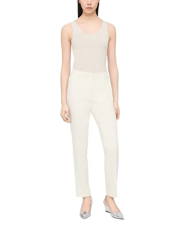 Theory Treeca Slim Pants - Rice