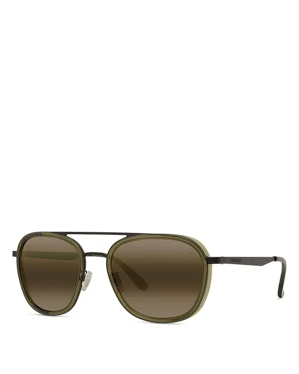 Vuarnet Edge 04 Geometric Sunglasses - Transparent Khaki/brown
