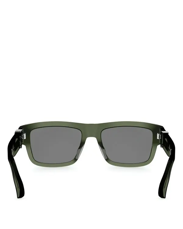 Dior Oblique S3i Rectangle Sunglasses - Green/solid Smoke