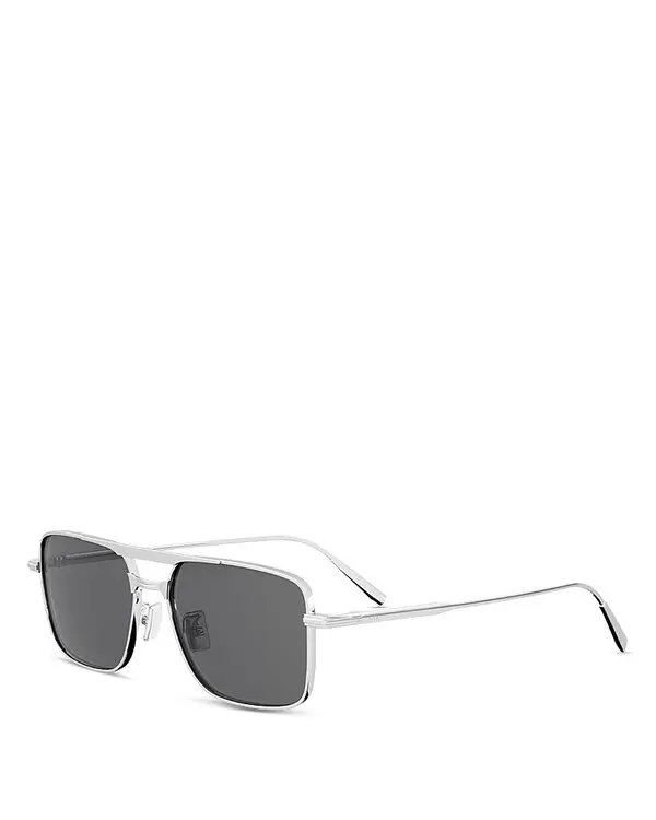 Dior Rectangle Sunglasses 54mm - Silver/gradient Green