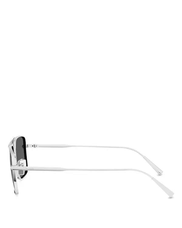 Dior Rectangle Sunglasses 54mm - Silver/gradient Green
