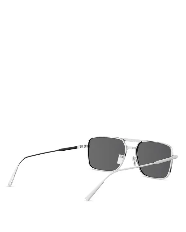 Dior Rectangle Sunglasses 54mm - Silver/gradient Green