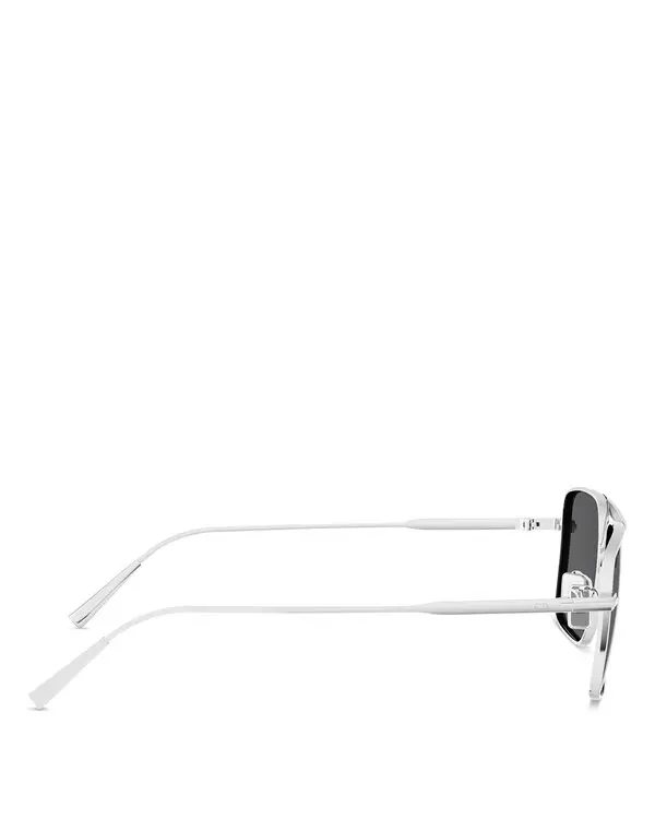 Dior Rectangle Sunglasses 54mm - Silver/gradient Green
