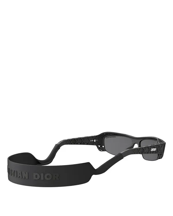 Dior Dior3d S4i Geometric Sunglasses, 60mm - Black/smoke