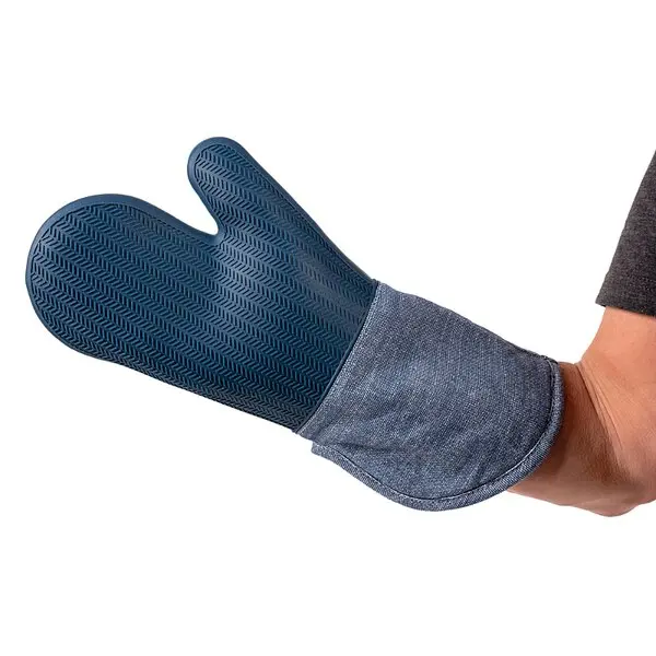 KAF HOME Silicone Oven Mitt - Blue