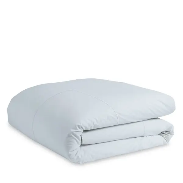 HUDSON PARK COLLECTION Italian Percale Solid Duvet Cover, Twin Exclusive - Cloud