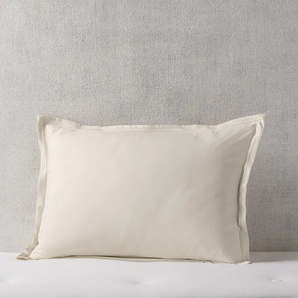 HUDSON PARK COLLECTION Italian Percale Solid Standard Sham Set Exclusive - Beige