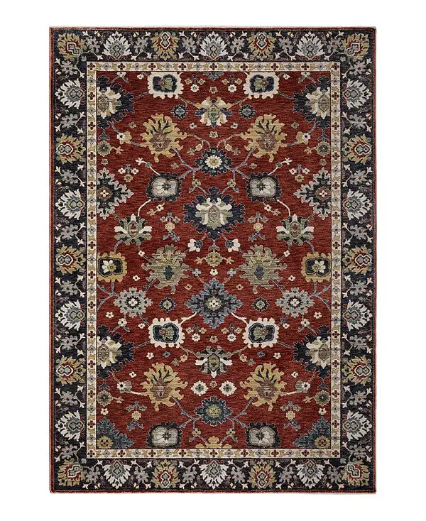 ORIENTAL WEAVERS Eliana Eli12 Area Rug, 5'3x7'6 - Red