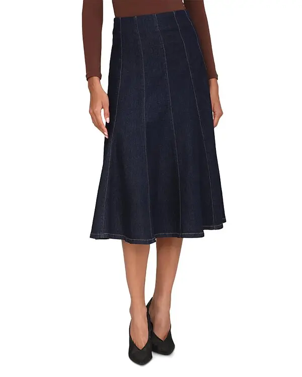 Bagatelle Denim A-line Midi Skirt