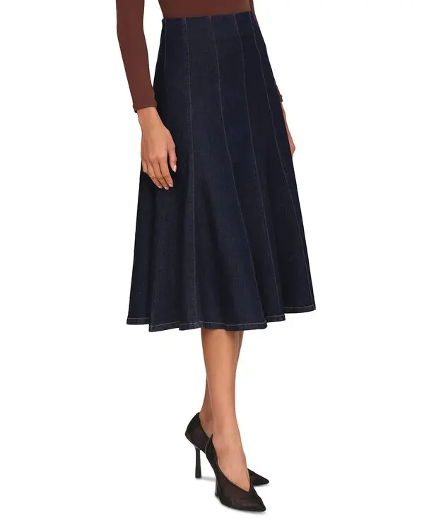 Bagatelle Denim A-line Midi Skirt