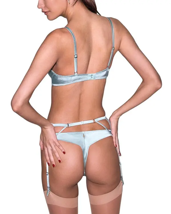 FLEUR DU MAL Juliet Lace Demi Bra - Frosted Mint
