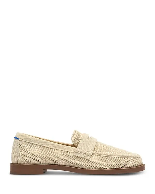 Rothy's The Penny Loafer Flats - Conch Raffia Knit