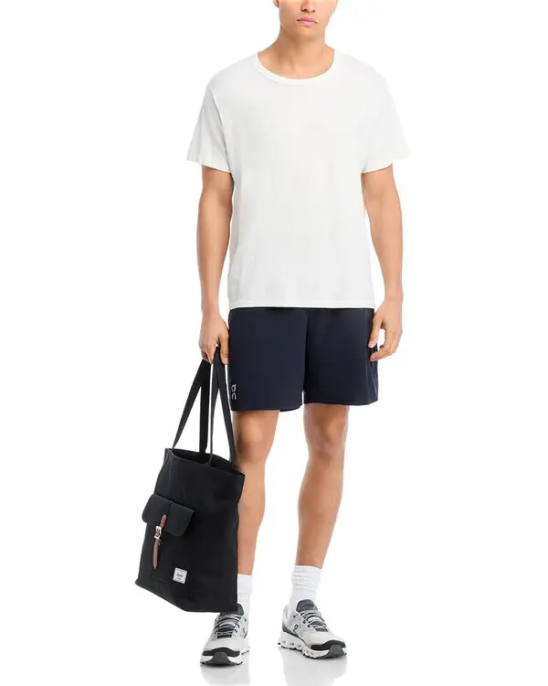 On 7" Core Running Shorts With Integrated Brief - Black