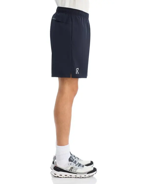 On 7" Core Running Shorts With Integrated Brief - Black