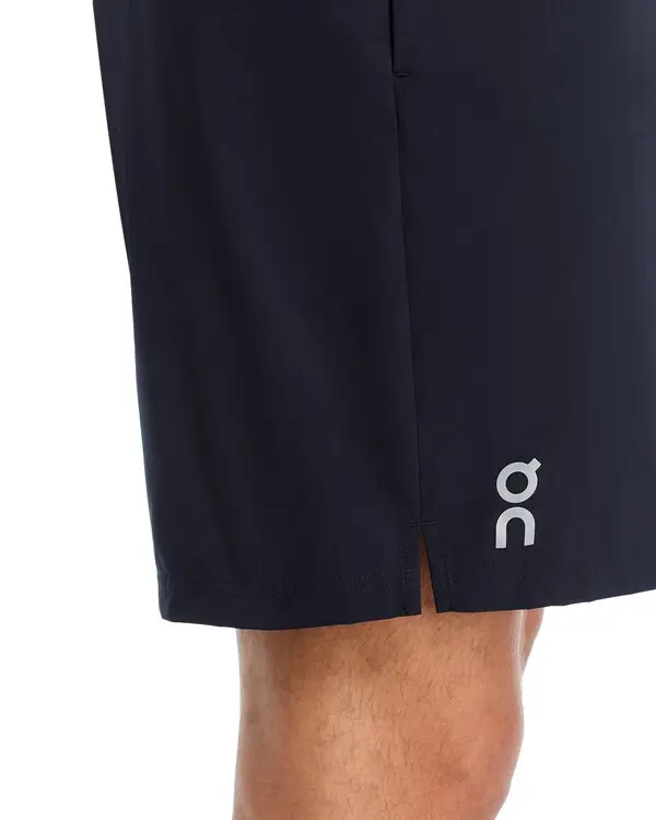 On 7" Core Running Shorts With Integrated Brief - Black