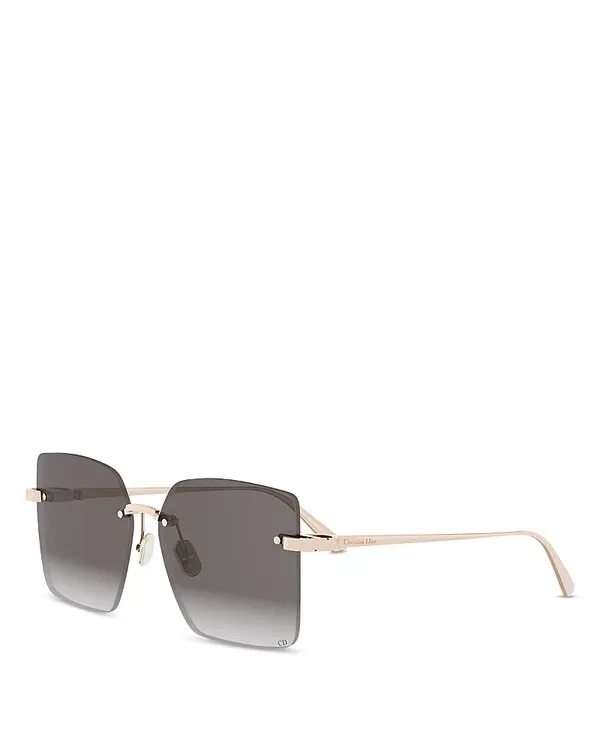 Dior Cdior S3u Square Sunglasses - Rose/gradient Smoke