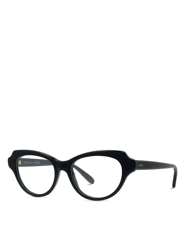 Loewe 52mm Geometric Eyeglasses - Black