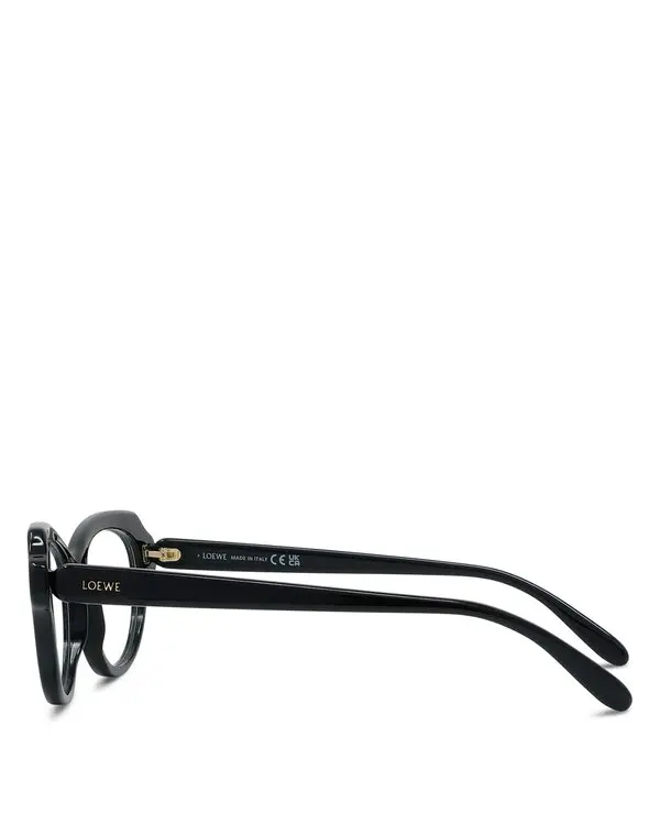 Loewe 52mm Geometric Eyeglasses - Black