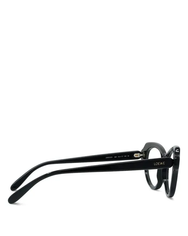 Loewe 52mm Geometric Eyeglasses - Black